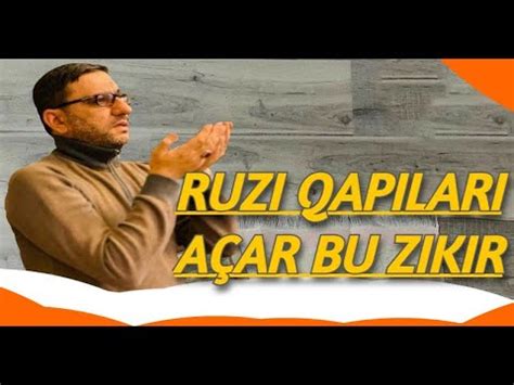 Hacı Şahin Ruzi qapılarnı yollarmızdan düyünləri açan bir zikir YouTube