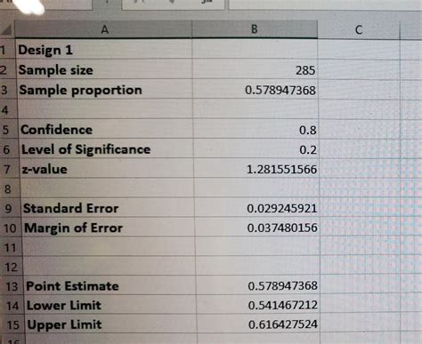 Solved For The Third Part It Asks For The 1 Margin Error