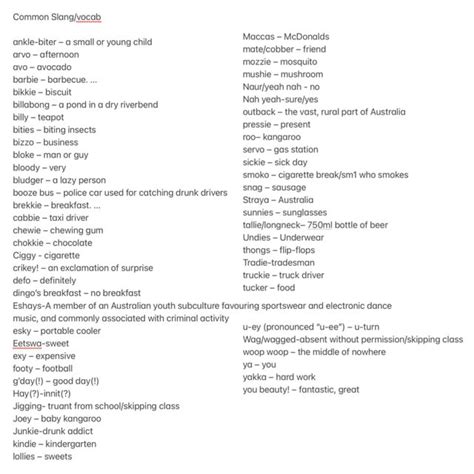 Since Jj Is Coming 2 Australia I Made A Solid List Of Words 👀 Rksi