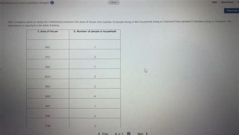 Solved Near Regression And Correlation Analysis Saved Help Chegg