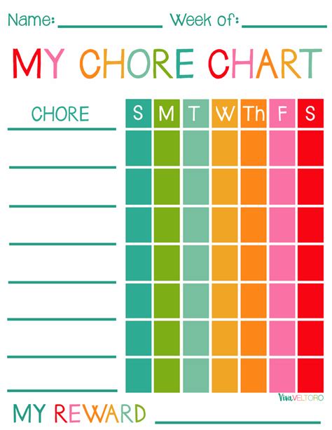 Free Chore Chart Printables Template Free Printable