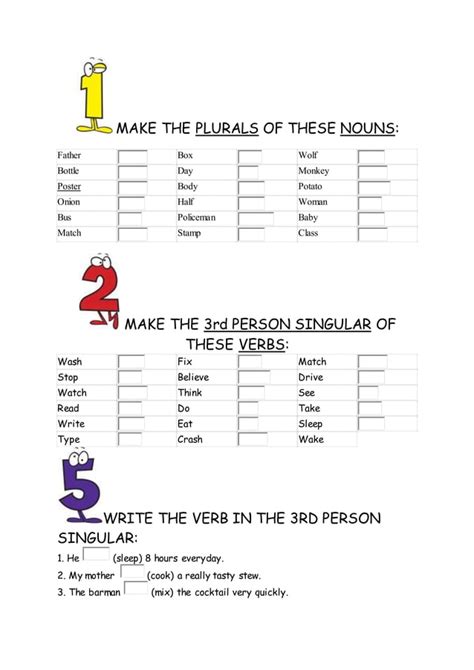 Person Singular Present Simple PDF