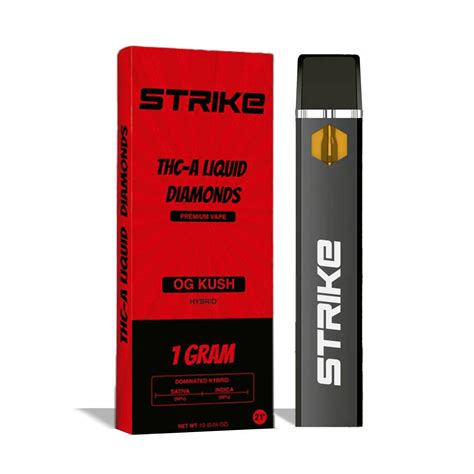 Aventus 8 Strike Thc A Liquid Diamond 1g Vape Disposable Og Kush