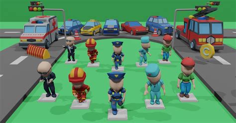 Hyper Casual Characters Stickman And City Pack 3d Humanoids Unity Asset Store