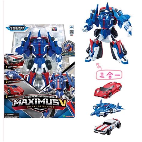 TOBOT GD宇宙奇兵 機器戰士 巨力戰神 MAXIMUS V 大型三合一 凱薩 霍克 札克 變形機器人 麗嬰代理 蝦皮購物