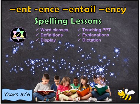 Ent Ence Ential Ency Spelling Lessons Teaching Resources