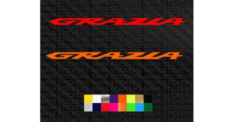 Honda Grazia Logo Stickres In Custom Colors And Sizes
