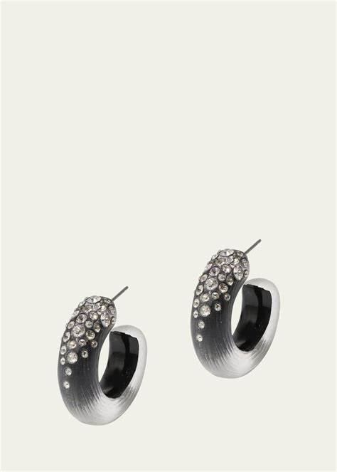Alexis Bittar Lucite Crystal Hoop Earrings Bergdorf Goodman