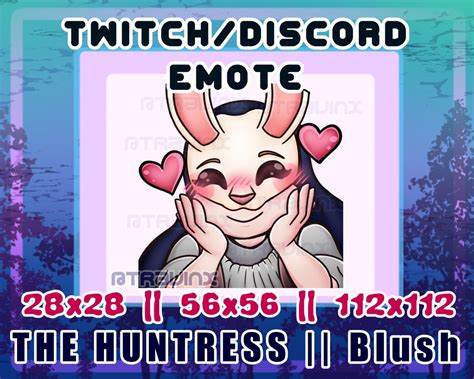 Huntress Emote Set 7 Cute Dead By Daylight Killer Twitch And Discord