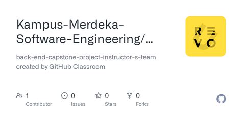 GitHub Kampus Merdeka Software Engineering Back End Capstone Project Instructor S Team Back