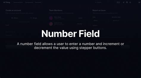 Number Field Ui Thing
