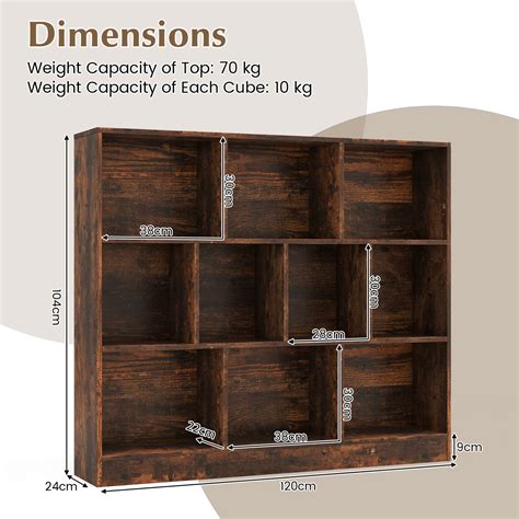 10 Cube Bookshelf Storage Organizer