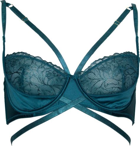Lunalae Blair Lace Lingerie Bra Emerald Shopstyle