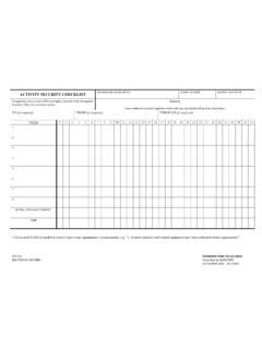 ACTIVITY SECURITY CHECKLIST DIVISION BRANCH OFFICE Activity Security Checklist Division