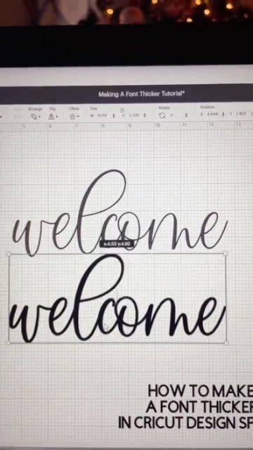 How To Make Font Thicker In Cricut Design Space