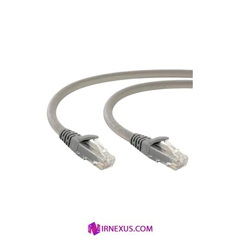 پچ کورد Cat6 Utp روکش Pvc طوسی برند امپ ایران نکسوس