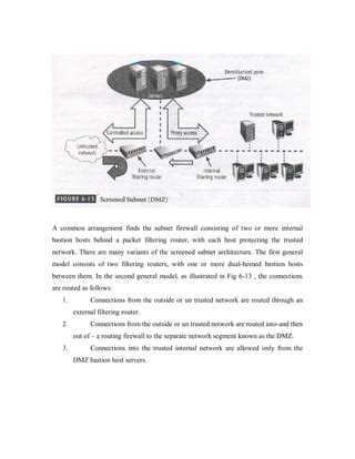 Firewall Architectures PDF Computer Networking Computing