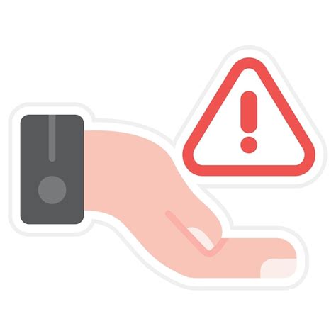 Premium Vector Fair Warning Flat Illustration