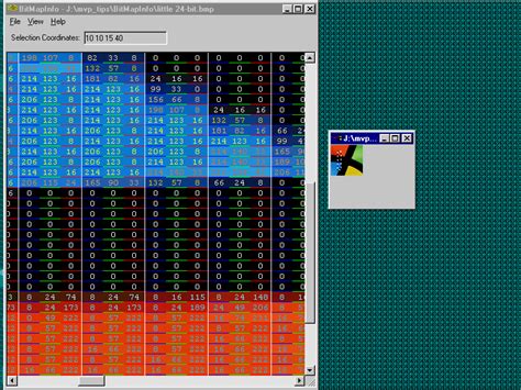 A Bitmap File Analyzer Images