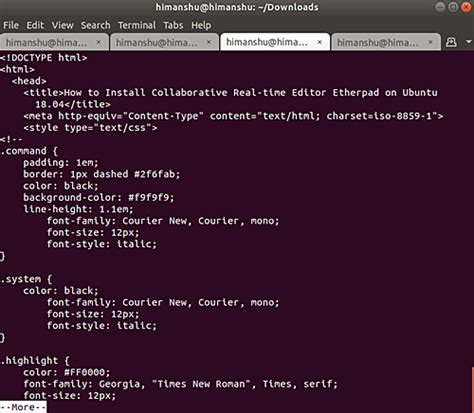 Tutoriel De Commande Linux Zmore Pour Les D Butants Exemples