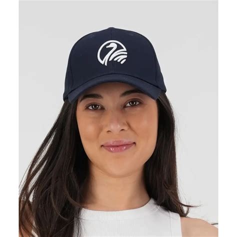 Logo Cap Navy 100 Cotton Canvas Embroidered Adjustable Buckle