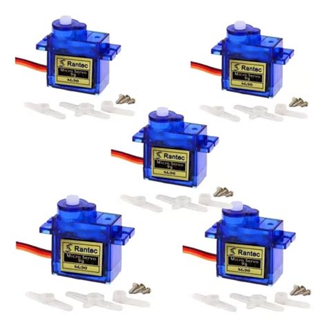 5 piezas de micro servomotor sg90 robotica arduino 1 6kg