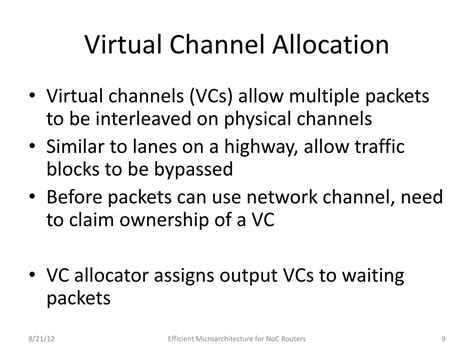 Ppt Efficient Microarchitecture For Network On Chip Routers