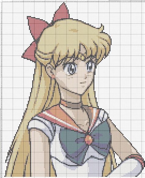 Sailor Moon Point De Croix Sailor Moon Broderie