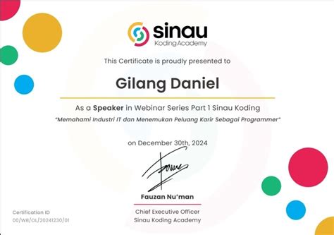 Mas Gilang Menjadi Penutup Yang Luar Biasa Untuk Webinar Terakhir Kami Di Tahun 2024 Dan Pembuka