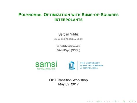 Ppt Polynomial Optimization And Sums Of Squares Sums Of Squares Powerpoint Presentation 777964