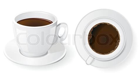 Tassen Kaffee Vektor Illustration Stock Vektor Colourbox