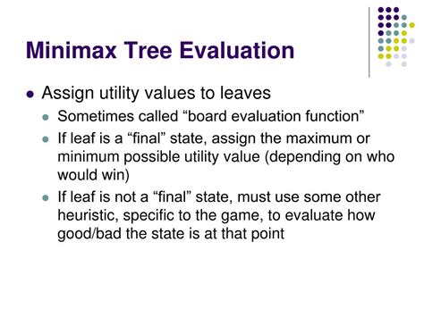 Ppt Minimax Trees Utility Evaluation Tree Evaluation Pruning Powerpoint Presentation Id