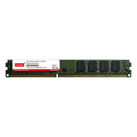 Ddr3 Udimm Vlp Very Low Profile Innodisk Corporation