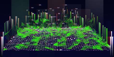 Abstract Background Contain Grid In Web With Blurred Lines Data Big
