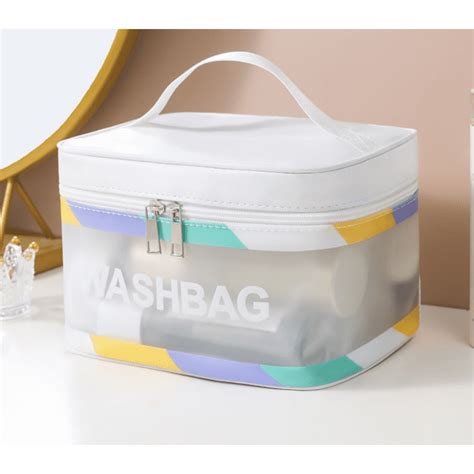 Kosmetyczka rozkładana WASHBAG kuferek krem KS75 FutureInside pl