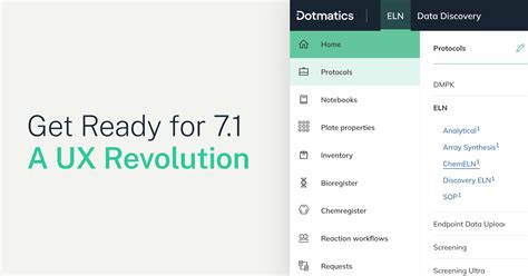 Get Ready For Dotmatics 71 A Ux Revolution