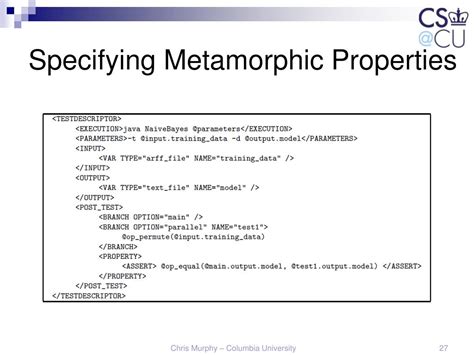 ppt automatic system testing of programs without test oracles