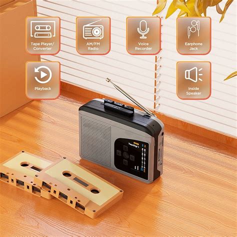 Ezcap 234 Cassette Tape To Mp3 Converter Am Fm Radio Tf Card Audio