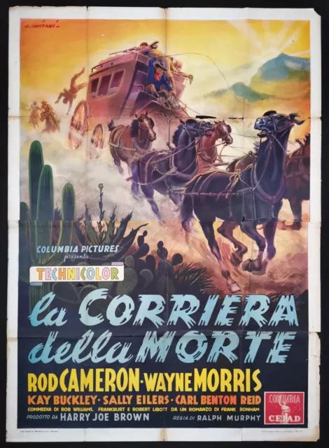 Corriera Della Morte Poster Manifesto Stage To Tucson Passo Apaches