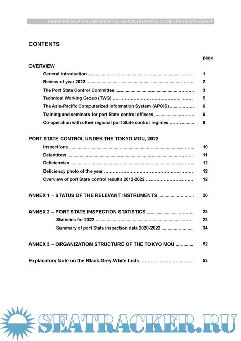 Port State Control 2022 Annual Report Tokyo Mou 2023 Pdf › Marine