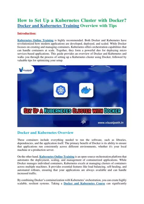 Ppt Docker And Kubernetes Course Docker Online Training Powerpoint