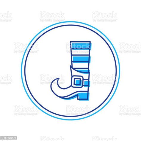 흰색 배경에 격리 된 윤곽 선불 부팅 아이콘을 채웠습니다 해피 세인트 패트릭의 날 아일랜드 공휴일 벡터 3월에 대한 스톡 벡터 아트 및 기타 이미지 Istock