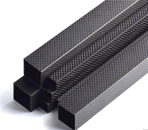 Rectangular Carbon Fiber Pipes Right Composite