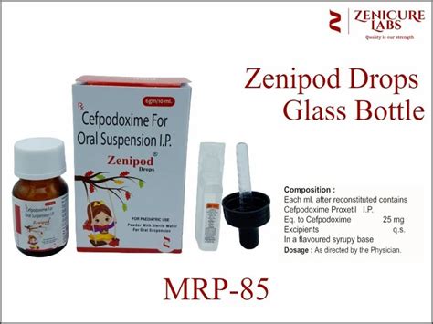 Cefpodoxime Proxetil Drop 25mg Zenipod Drops At Rs 85 Bottle