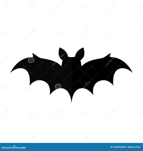 Vector Illustration Of A Big Paper Bat Isolate For Halloween