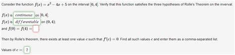 Solved Consider the function f(x)=x2−4x+5 on the interval | Chegg.com