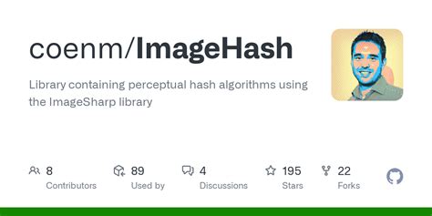 github coenm imagehash library containing perceptual hash algorithms