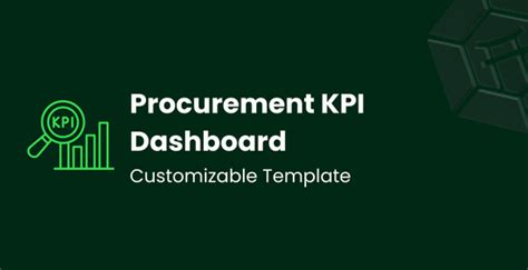 Procurement KPI Dashboard Excel Template
