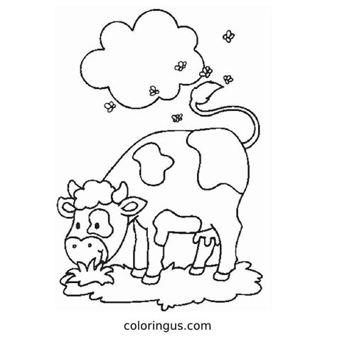 Cow Coloring Pages Free Printable PDF