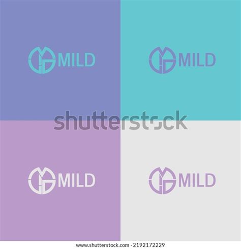Vector De Logotipo Mild En Forma Vector De Stock Libre De Regalías